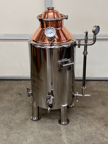 Jacketed Bain-Marie Electric Distillation Boiler 13 gallon (50L) Copper ...