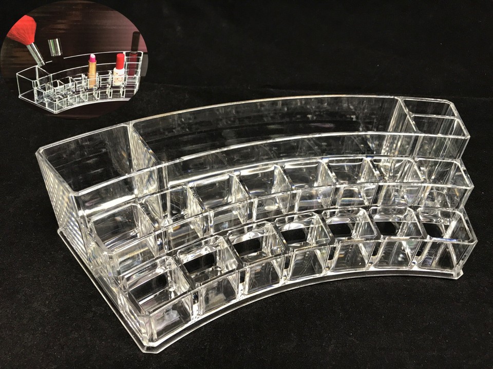 Clear Cosmetic Makeup Make Up Display Organizer Acrylic Case Box ...