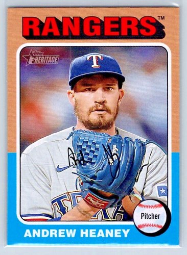 2024 Topps Heritage Baseball - Andrew Heaney - Texas Rangers - Base ...