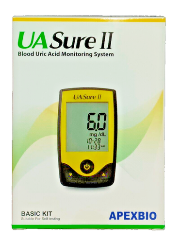 UASure II Uric Acid Test Kit Meter for Uric Acid Home Gout Monitoring ...