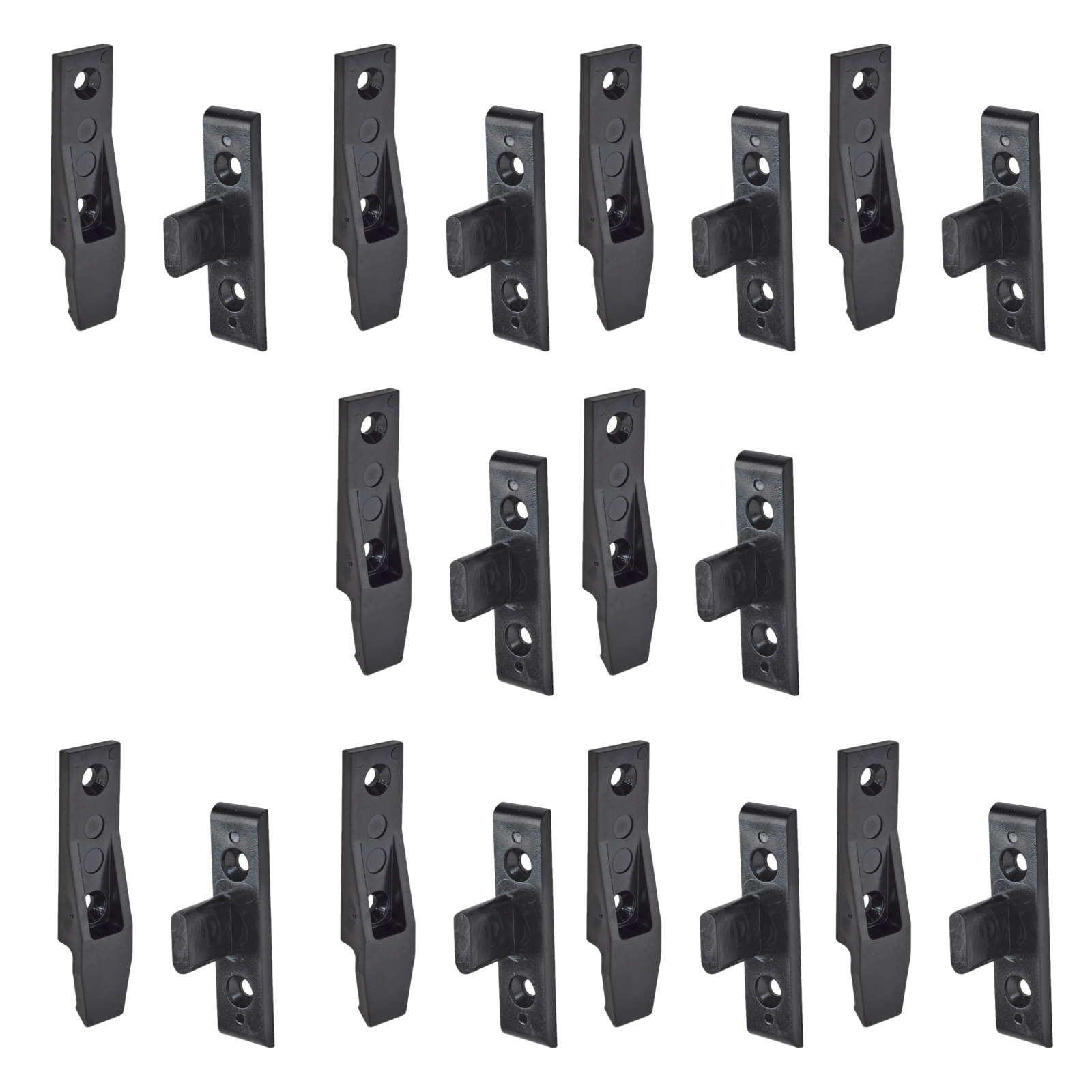 Keku Pack of 10 EH Drop On/Hook On Push In Fitting Press Fit Panel Clip ...