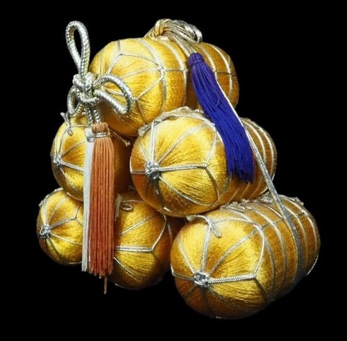 Vintage Traditional Japanese Iwai Tawara Lucky Gold Rice Bale Ornament ...