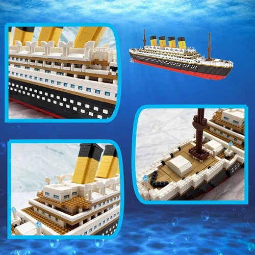 Building Blocks, Titanic Model Micro Building Blocks Set 1860 PCS | eBay