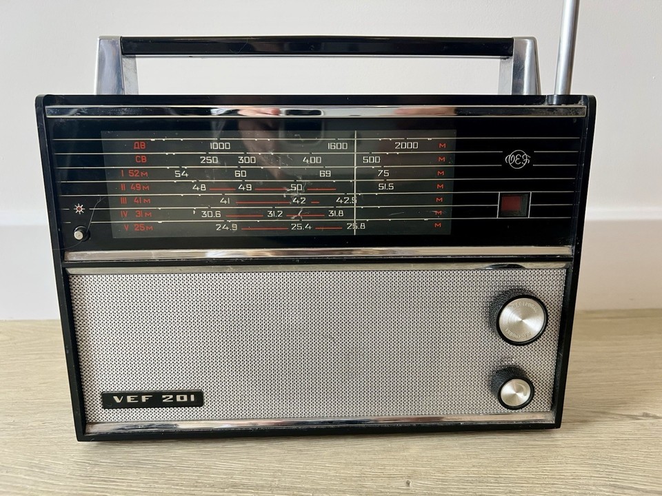 Vintage Radio Receiver "VEF 201" USSR Soviet 1969 Working. From Ukraine | eBay