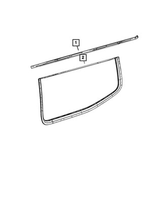 Genuine Mopar Quarter Trim Molding Left Bright Finish 6VF89SZZAB | eBay