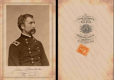 MAJ GEN JOSHUA LAWRENCE CHAMBERLAIN CIVIL WAR UNION Cabinet Card PHOTO ...