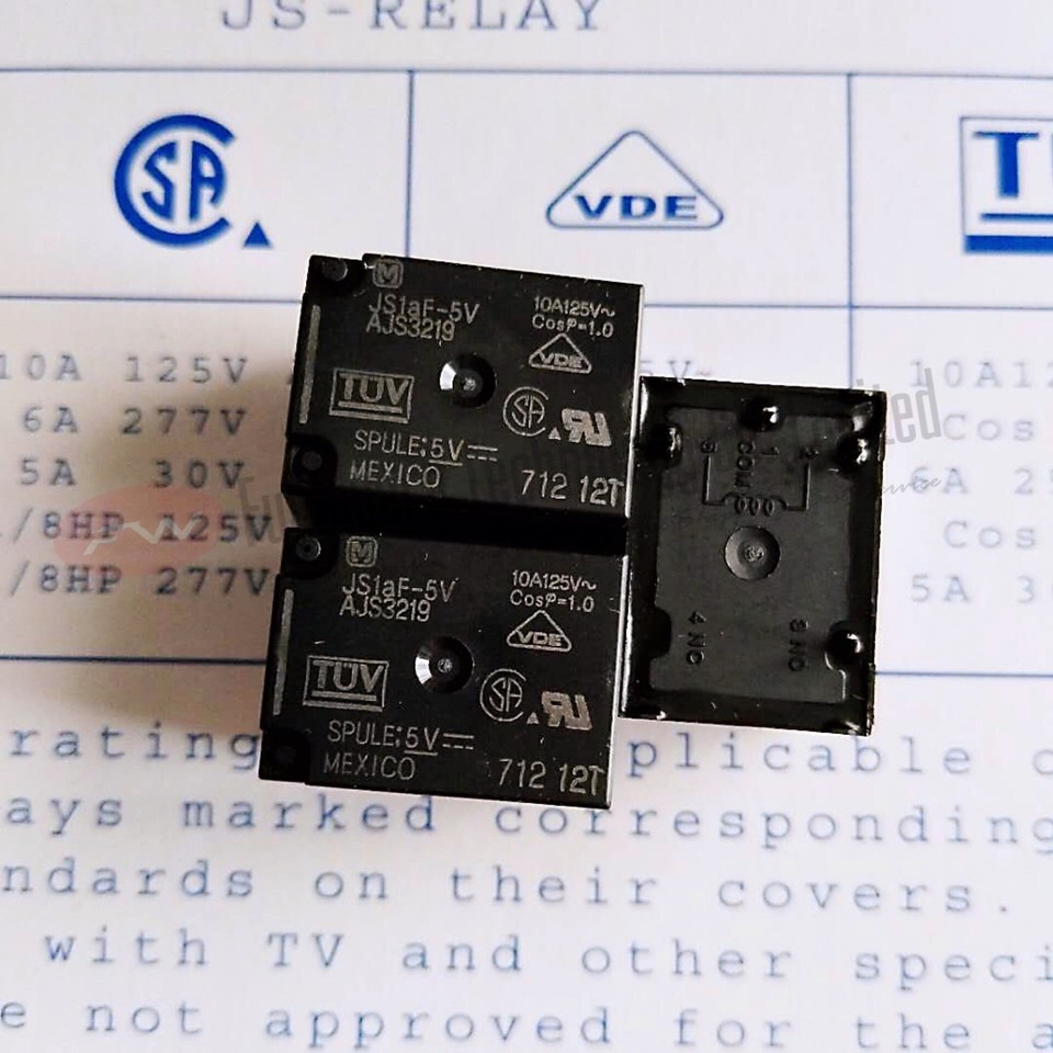 Panasonic JS1AF-5V AJS3219 Power Relay 10A 125V 4 Pins x10PCS NEW | eBay