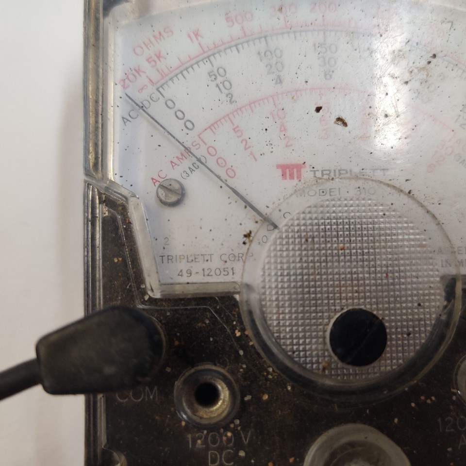 Triplett Model 310 Hand-sized VOMs Analog Multimeter | eBay