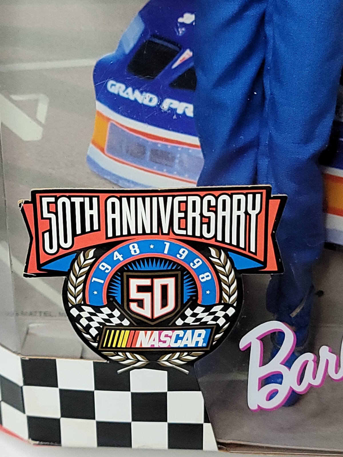 Mattel 50th Anniversary NASCAR Racing Driver Barbie Collectibles Doll ...