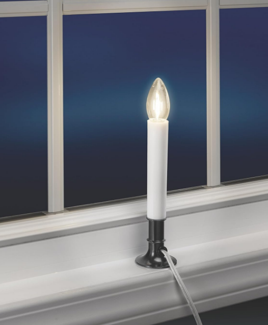 Electric Window Candle Light Glass Bulb - Home Decor 48” Cord 4 or 8 ...