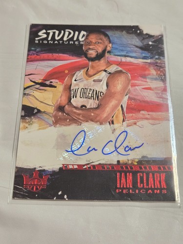 2018-19 Panini Court Kings - Studio Signatures Ian Clark #ST-ICL Ruby ...