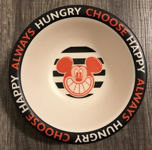 Disney Exclusive Mickey Mouse Always Hungry Choose Happy Kids Melamine ...