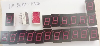 HP 5082-7760 7 SEG. DISPLAY COMMON ANODE RED HP 20pezzi | eBay