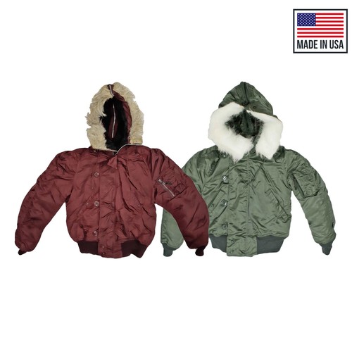 Army Parka Military N2B Jacket Original US Air Force Warm Padded Coat ...