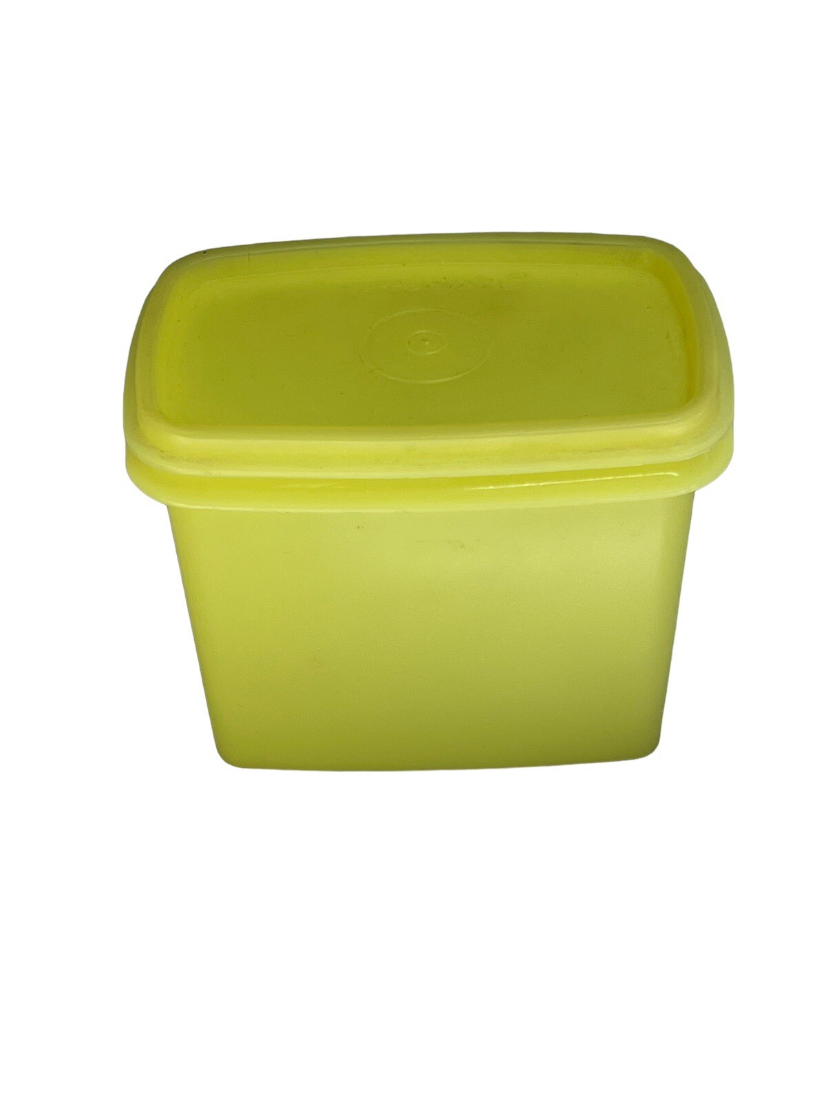 Vintage Tupperware Container Lid 1243 Yellow Retro Kitchen Storage ...