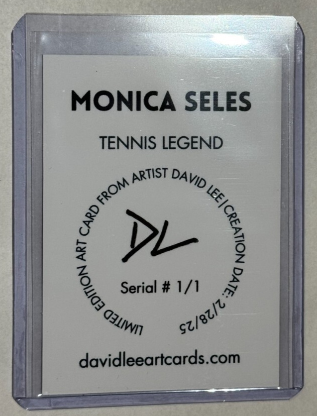 Monica Seles Platinum Plated Artist Signed "Tennis Legend" Trading Card ...