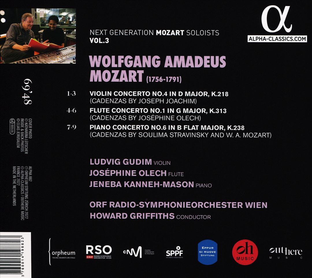 LUDVIG GUDIM / JOSÉPHINE OLECH / JENEBA KANNEH-MASON / HOWARD GRIFFITHS ...