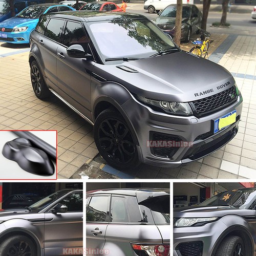 Carbon Grey Whole Car Wrap Satin Chrome Glitter Pearl Metal Vinyl PVC ...