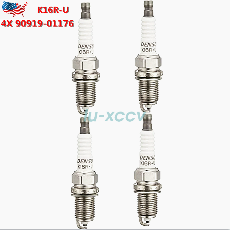 4X 90919-01176 K16R-U TOYOTA OEM FACTORY SPARK PLUG SET (1993-1997 LAND ...