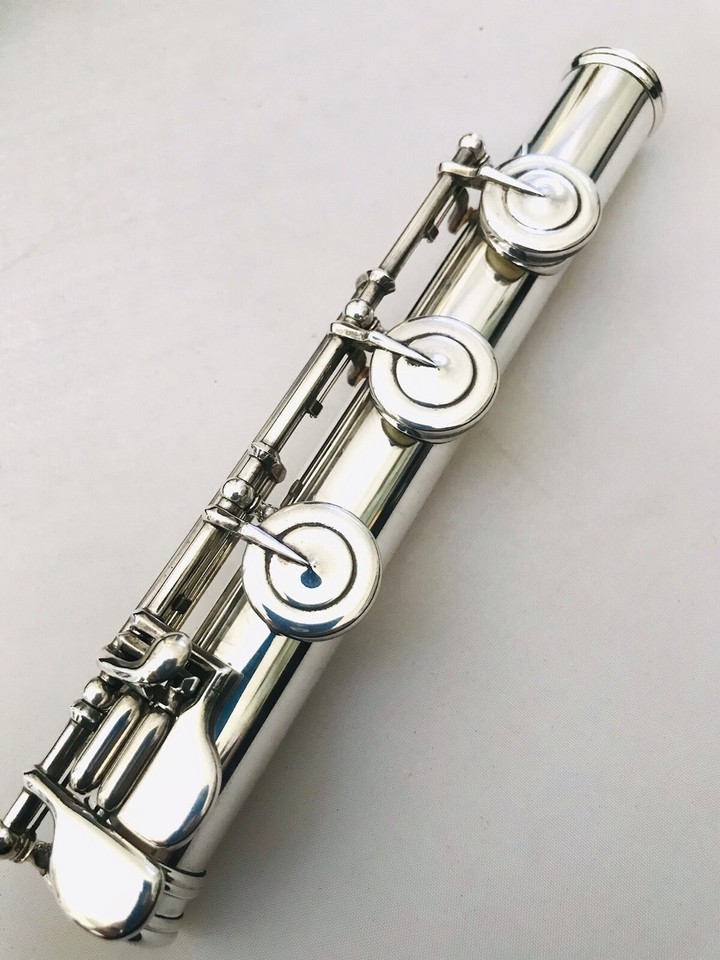 Wm S Haynes Handmade Sterling Silver Flute-Solid 14k Gold Lipplate-C# Trill | eBay