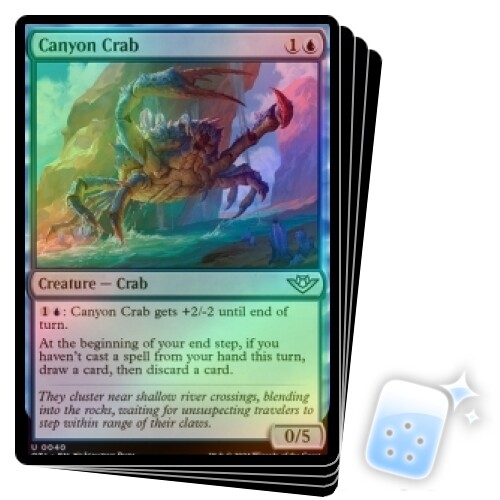 FOIL CANYON CRAB X4 Outlaws Of Thunder Junction OTJ Magic MTG MINT CARD ...