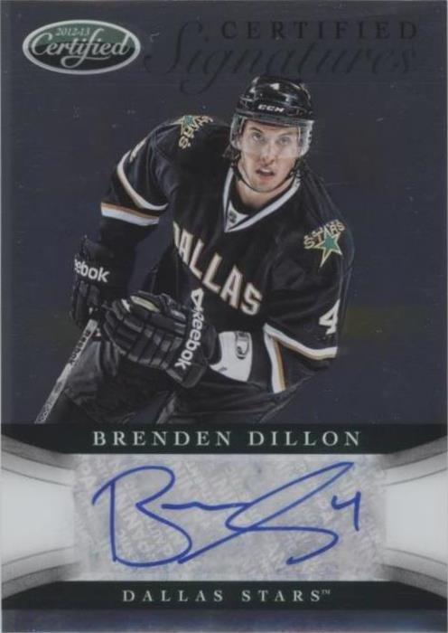 2012-13 Panini Certified - Certified Signatures Brenden Dillon #CS-BDI ...