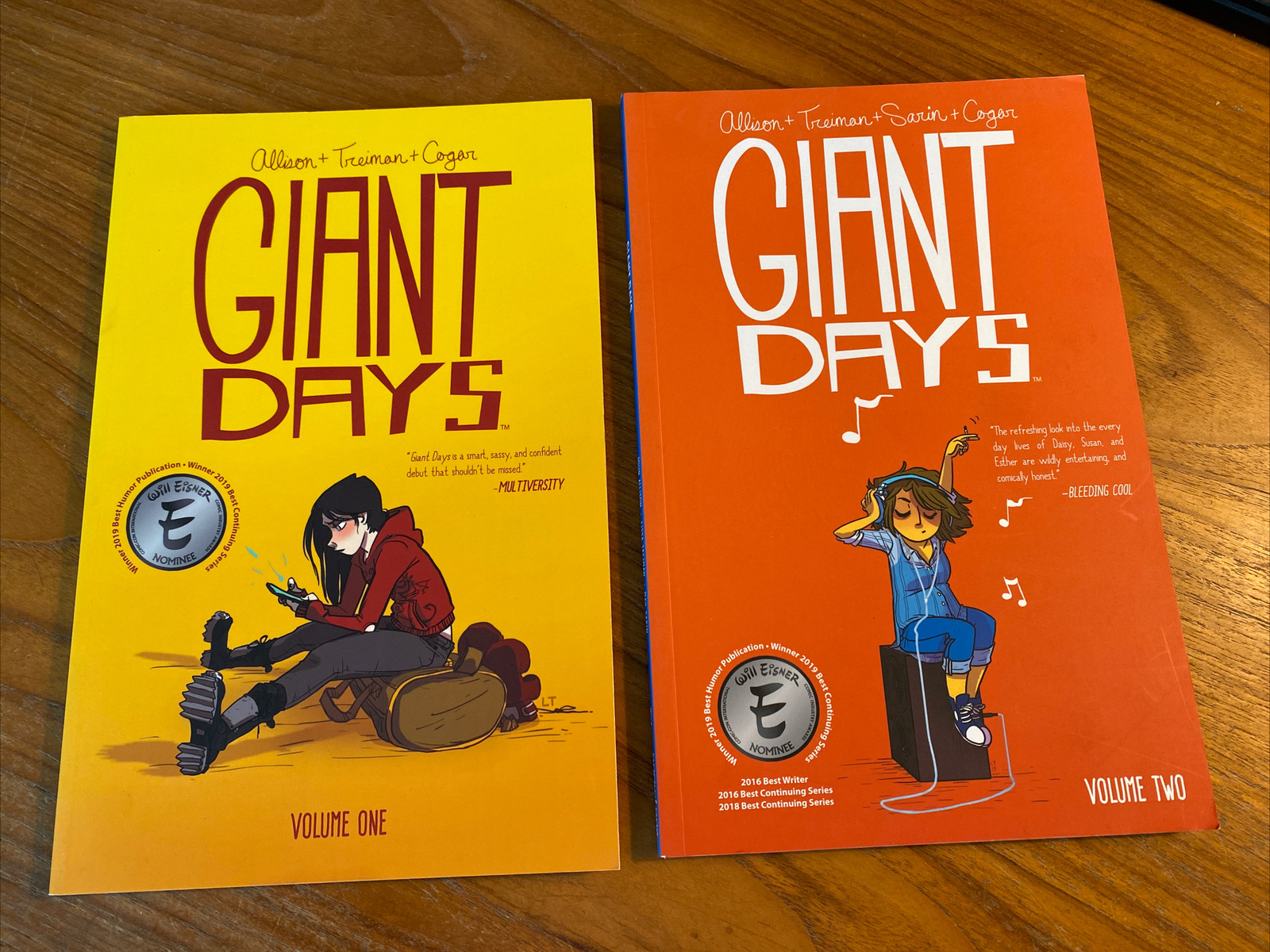 Giant Days Comic Trade Paperback Volumes 1 and 2 ~ Allison Treiman ...