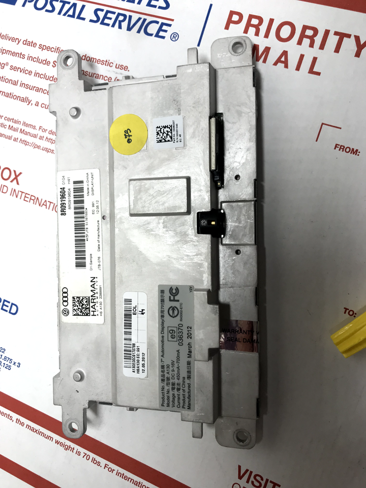 2013-2015 Audi Q7 Q5 A5 S5 GPS Navigation Display Screen OEM 8R0919604A ...