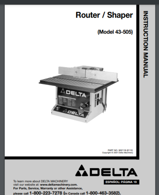 Delta Router/Shaper bench top model #43-505... in opened box for sale ...