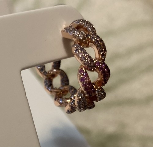 Bomb Party 2024 Simply Hoops A Complete Mood Rainbow CZ Mix Rose Gold 🌈 ...