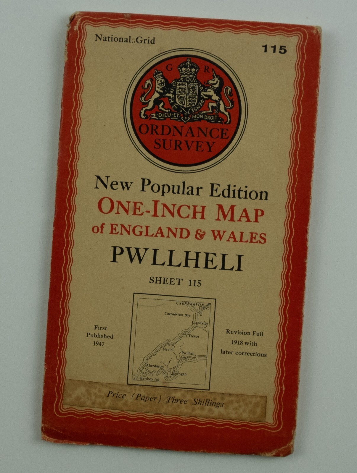 Ordnance Survey (OS) One Inch Map -Pwllheli - Sheet 115 | eBay