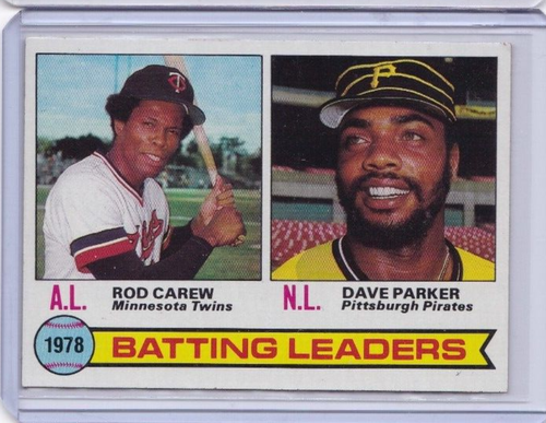 1979 Topps #1 Batting Leaders - Rod Carew & Dave Parker HOF IDWN | eBay