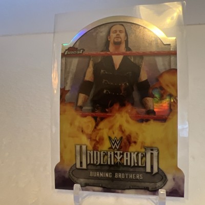 Undertaker 2021 TOPPS FINEST WWE Tribute Die-Cut Refractor Burning ...