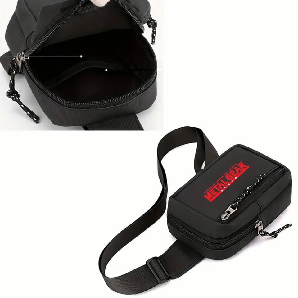 Metal Gear Solid Fan Art Stylish Water-Resistant Crossbody Bag for ...