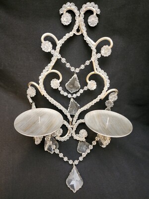 Vintage Wall Mounted Sconce Candle Stick Holder with Bangles and ...