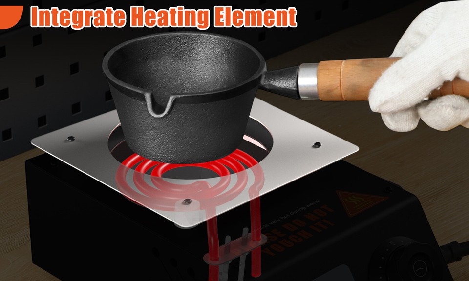 TOAUTO Electric Lead Melting Pot Smelt Lead Ingots for Fishing Weight ...