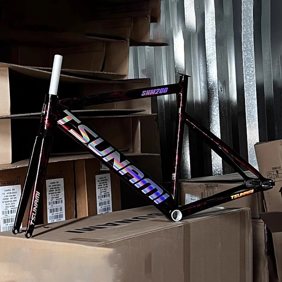 Fixed Gear Bike Tisunami 200 Aluminum Alloy Fixie SNM200 Frame Color ...