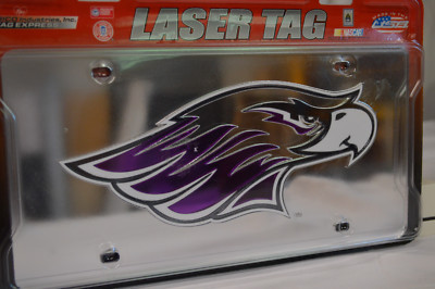 UW-WHITEWATER WAR HAWK Mirrored Laser Cut License Plate Laser Tag ...