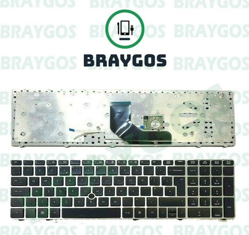 Replacement For HP Elitebook 8560P 8570P UK Layout Laptop Keyboard ...