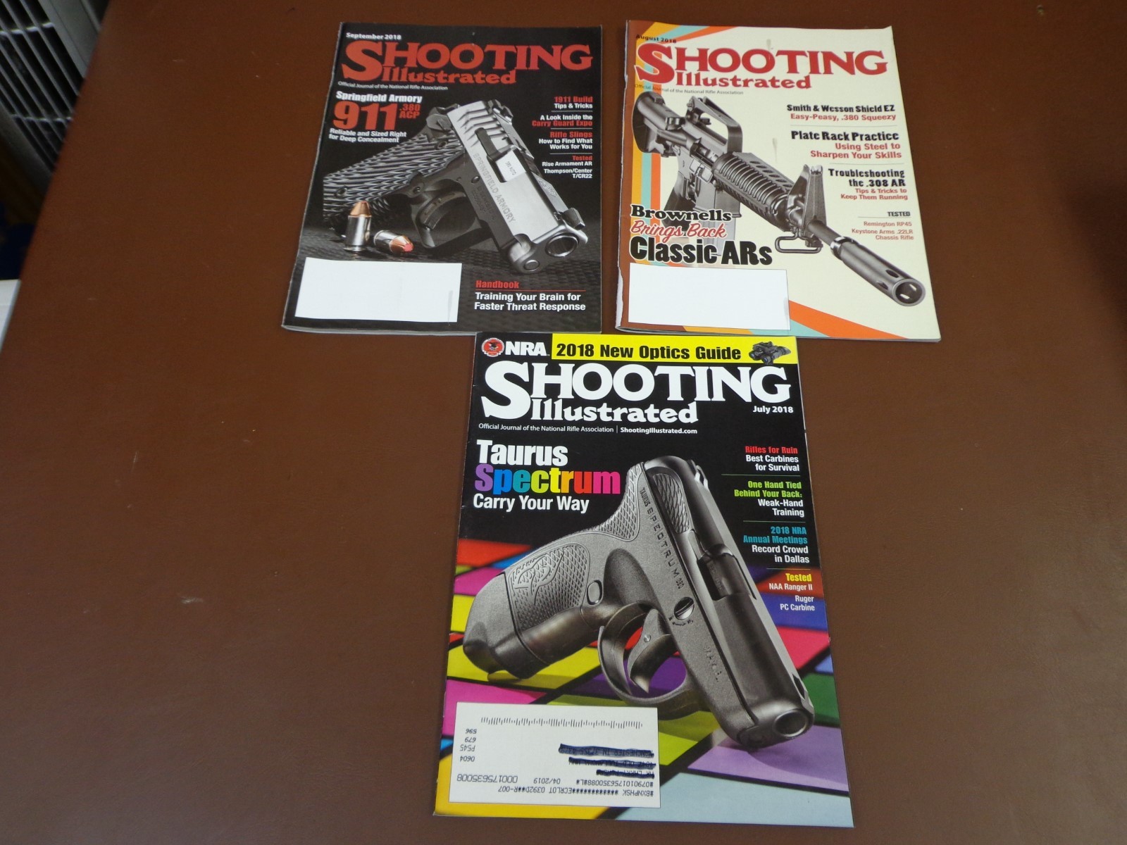 Shooting Illustrated NRA Magazine - Lot of 3 2018 Issues | eBay