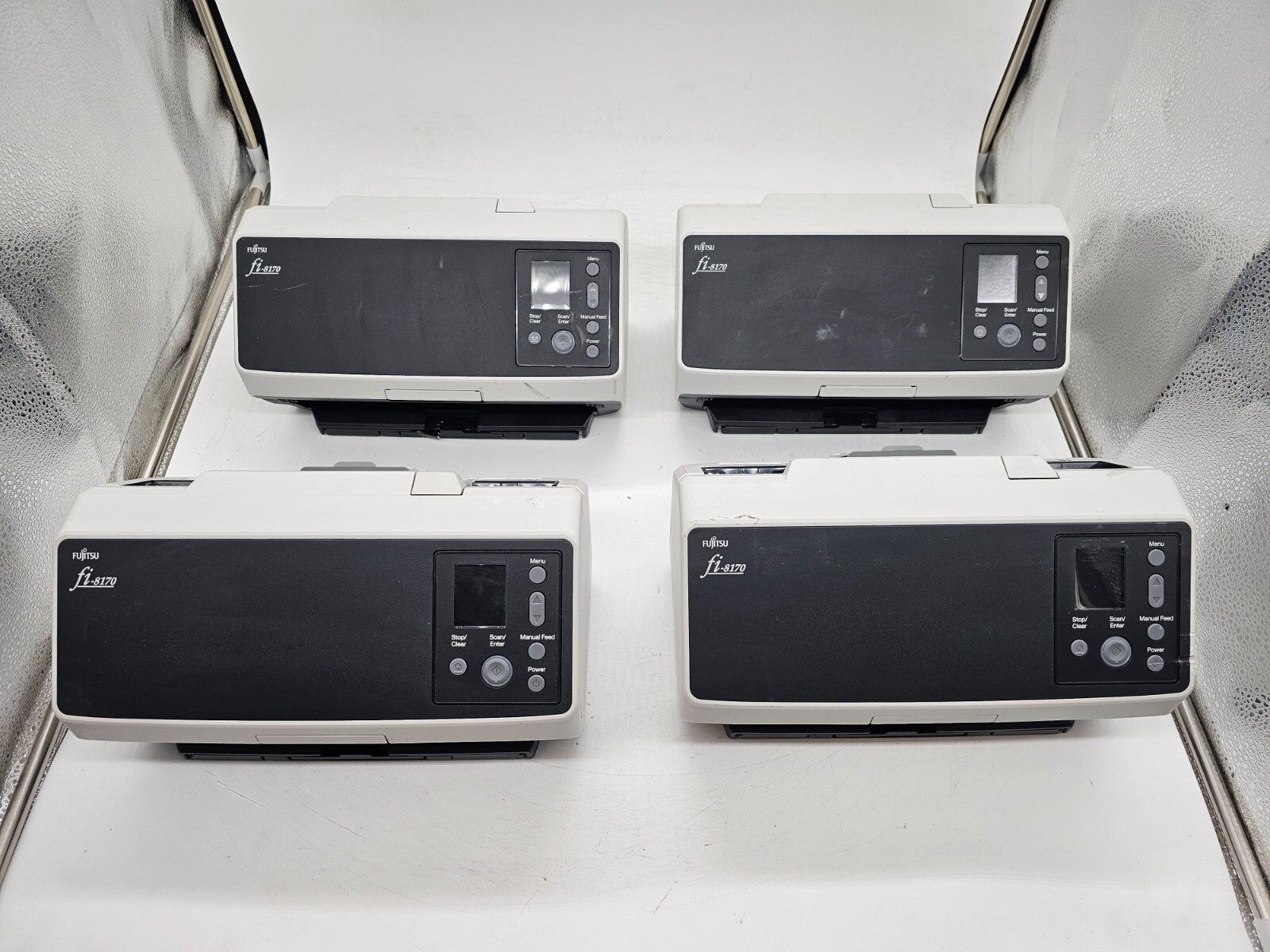 4 x Fujitsu fi-8170 Color Duplex Document Scanner PA03810-B055 *No AC ...