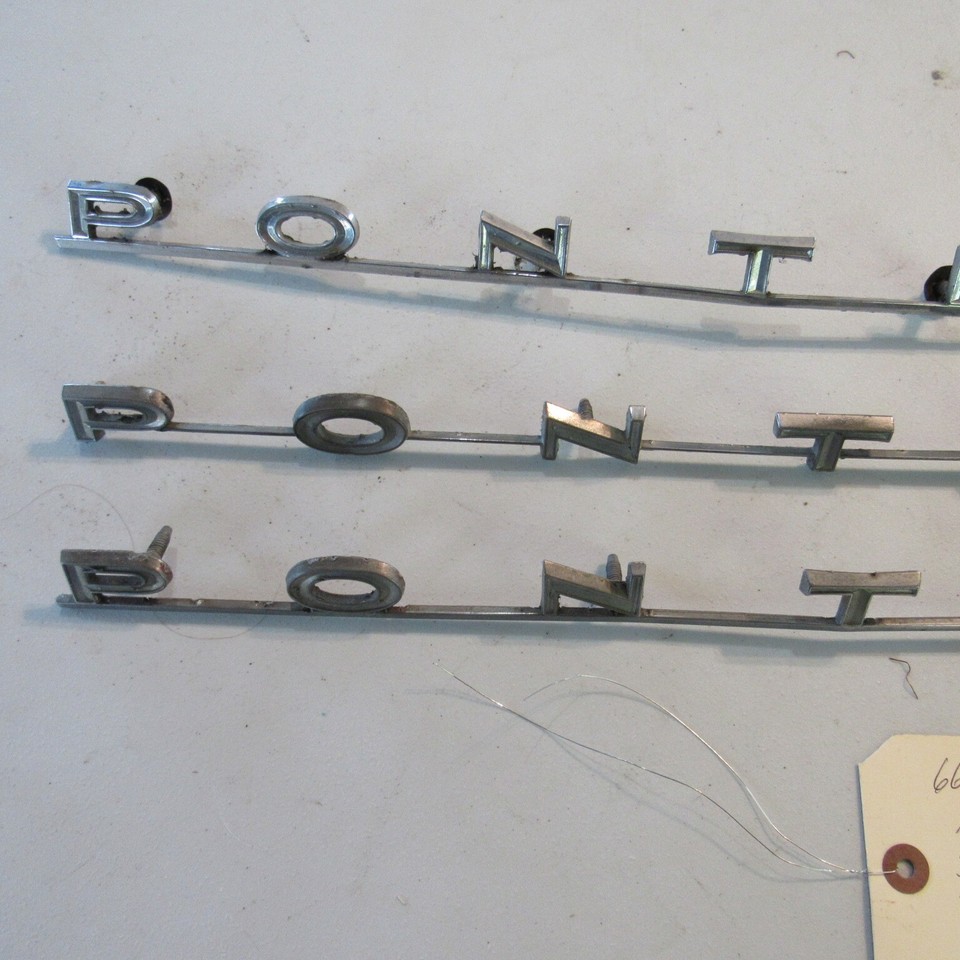 1966 1967 pontiac tail panel trim molding chrome | eBay