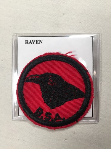 Raven Red Black Gum Back Patrol Medallion BSA Patch | eBay