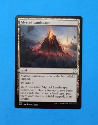 1x Myriad Landscape New Capenna Commander Mtg Magic Card Colorless Mana Land 416 | eBay