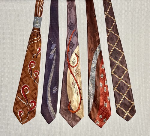 Vintage 40s-50s Tie Necktie Lot Of 5 Rockabilly Swing Ties | eBay