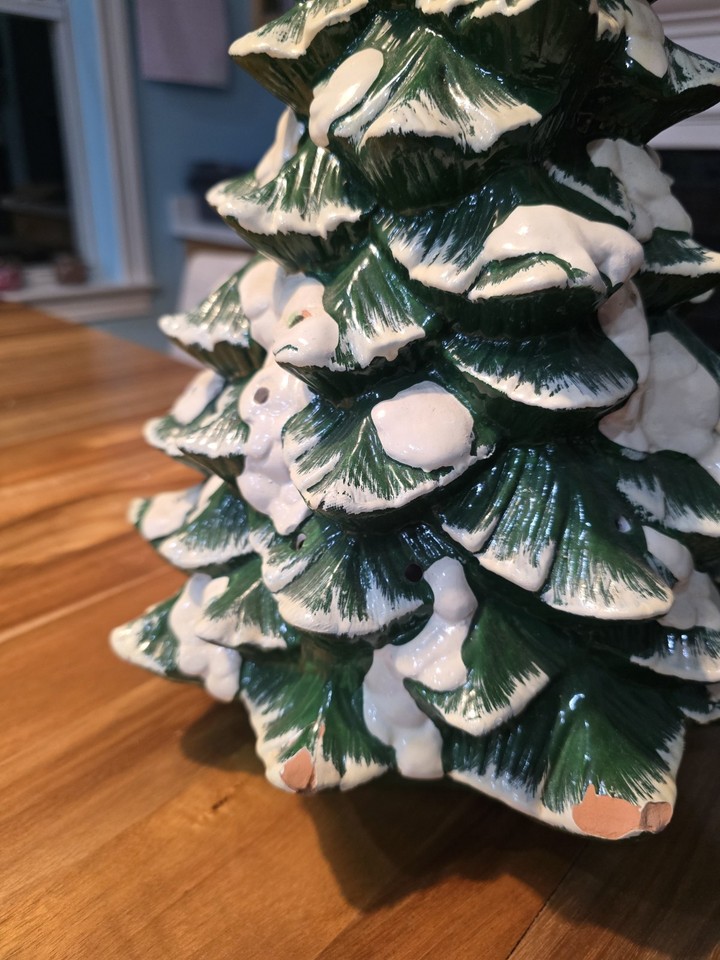 Vintage Atlantic Mold Ceramic Tree With Lights | eBay