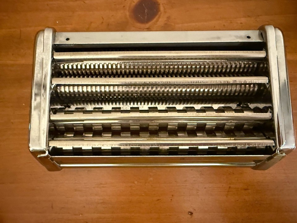 VTG MARCATO Atlas 150 Pasta Machine + Capelli D’Angelo 1mm Attachment ...