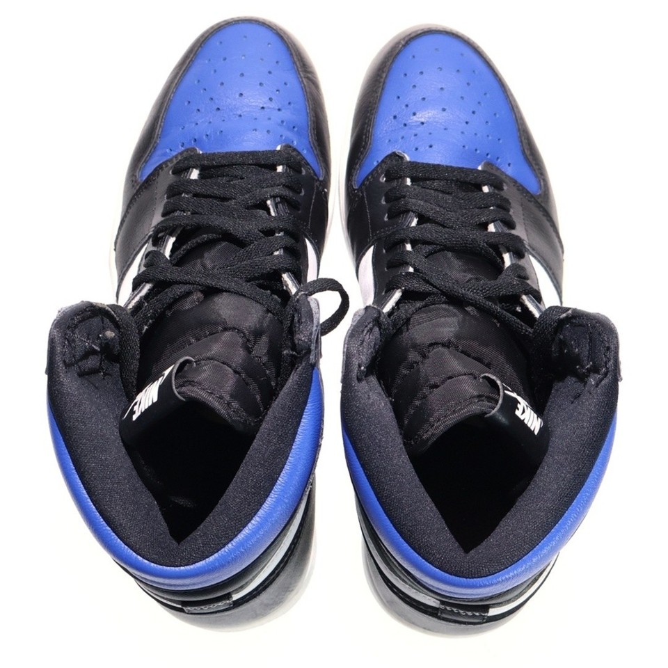 NIKE AIR JORDAN 1 RETRO HIGH OG ROYAL TOE CUT SNEAKERS BLUE BLACK WHITE ...