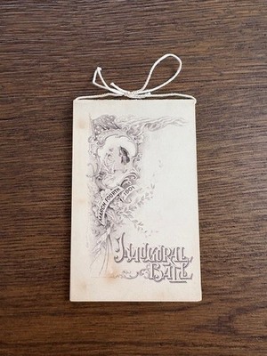 1901 President Inaugural Ball Program McKinley Roosevelt March 4 1901 ...