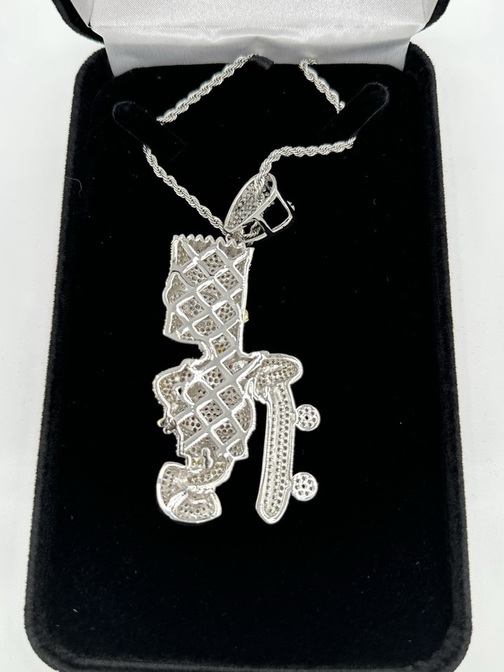 Bart Simpson Custom Jewelry Pendant and Chain | eBay
